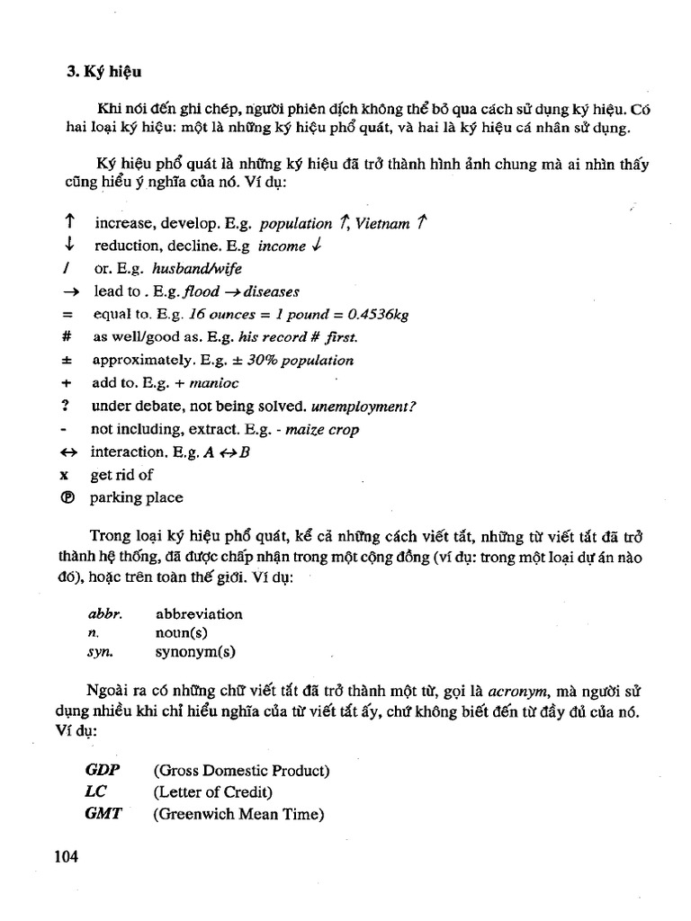 Su Dung Ki Hieu de Ghi Chu Khi Phien Dich | PDF