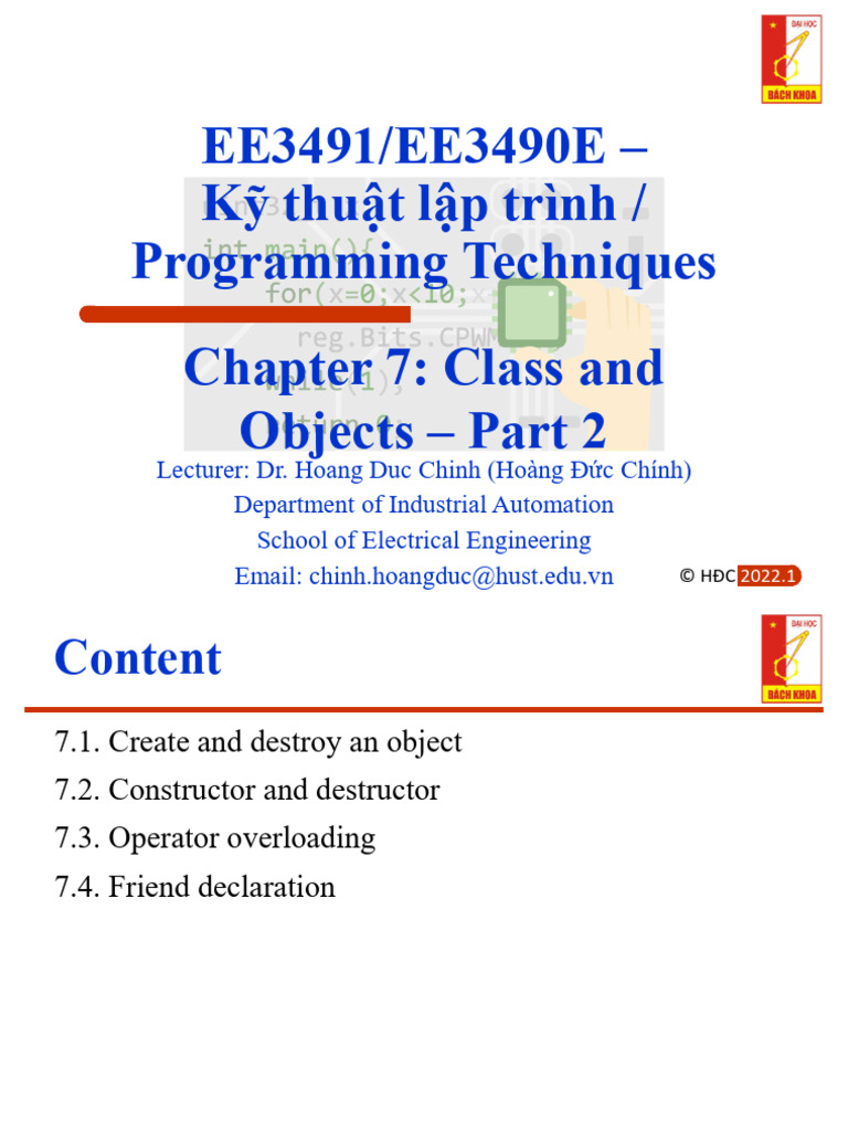 Chapter7 Class And Objects Part2 Pdf Constructor Object Oriented 3926