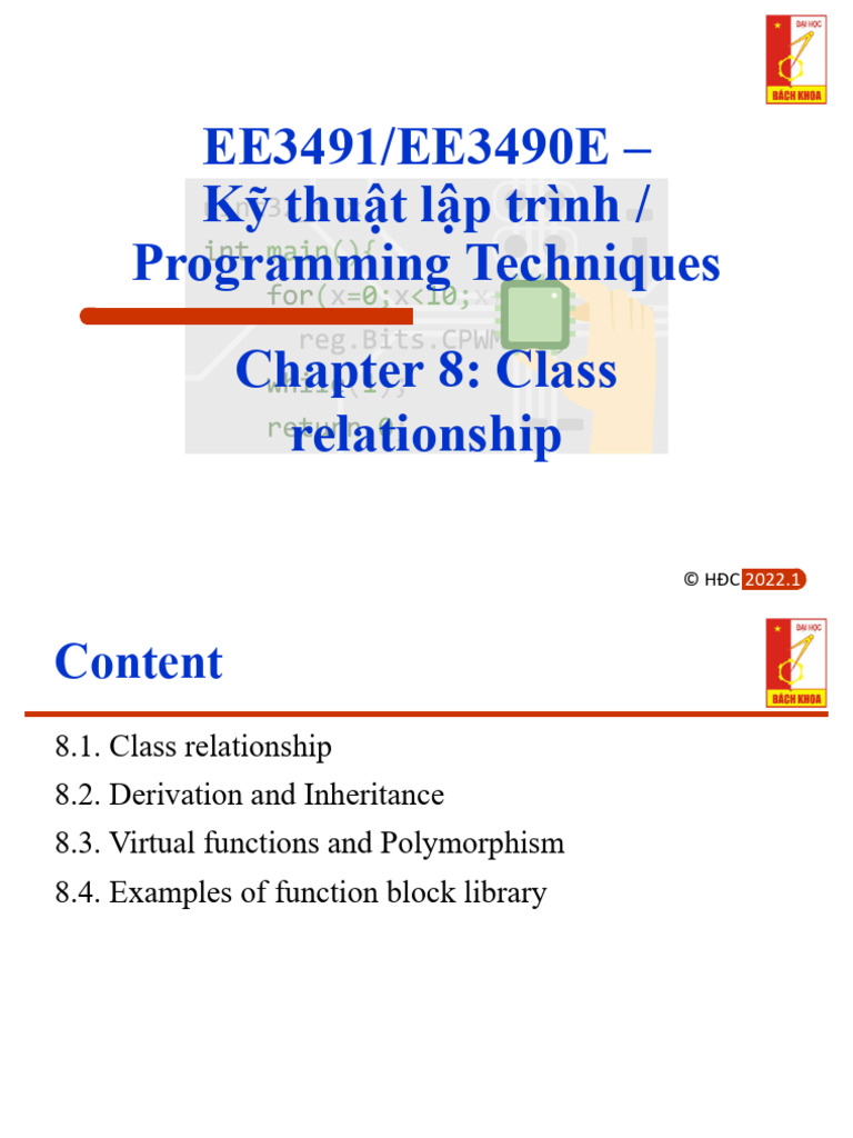 Chapter8 Class Relationship | PDF | Inheritance (Object Oriented Programming) | Teaching Methods ...