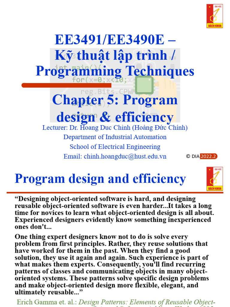 Chapter5 - Program Design and Efficiency | PDF