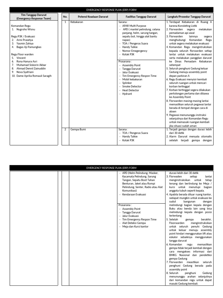 Form ERP - Tim Hore | PDF