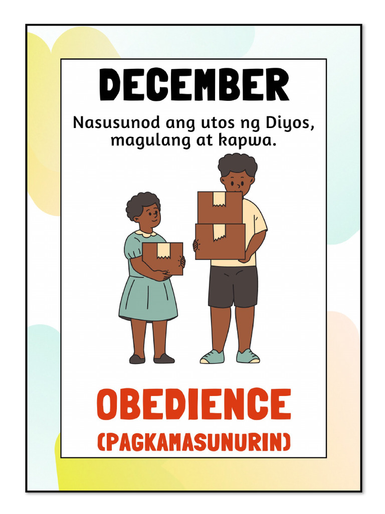 Filipino Monthly Values | PDF