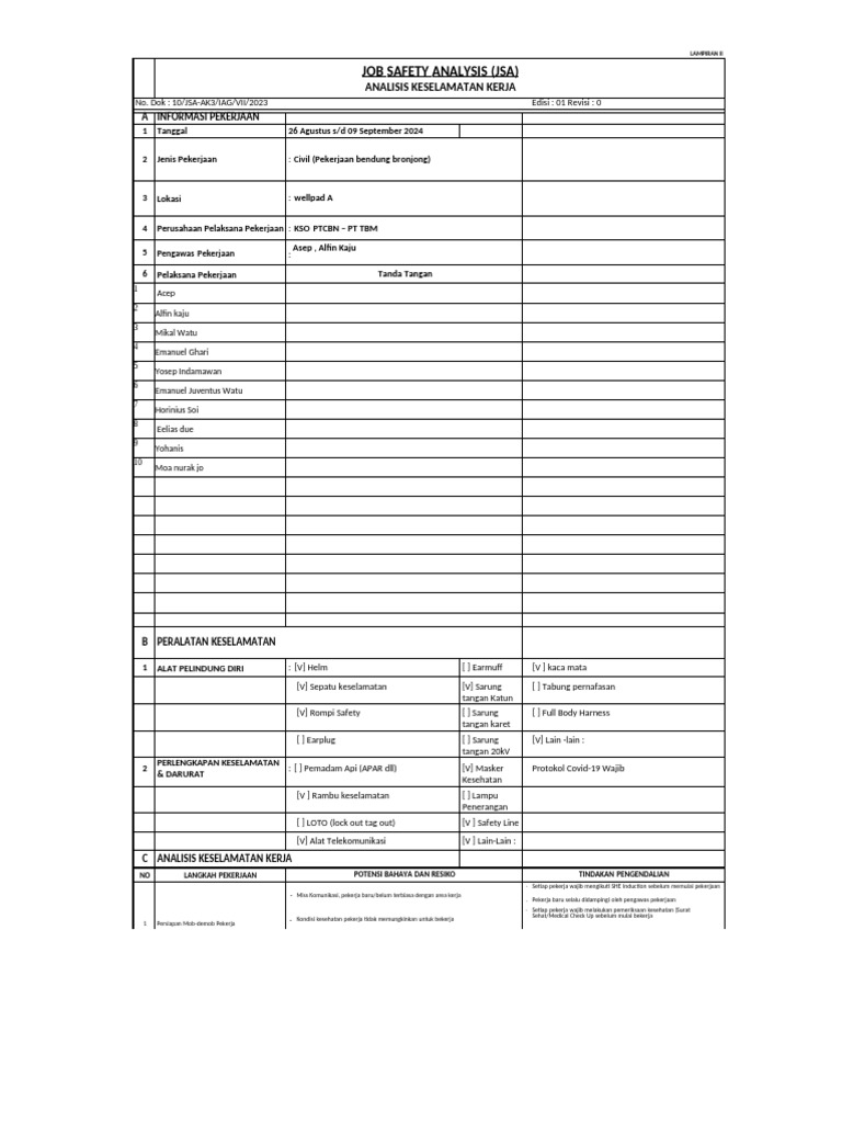 JSA Bendung Bronjong | PDF