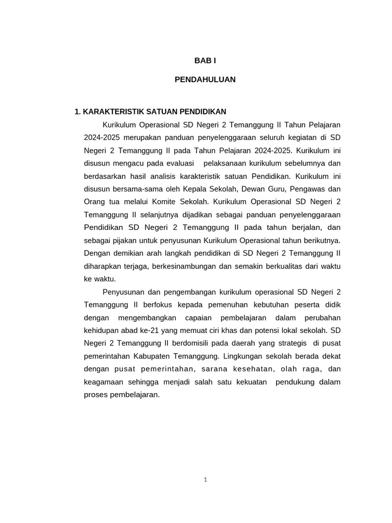 Draft Kurikulum Fix | PDF