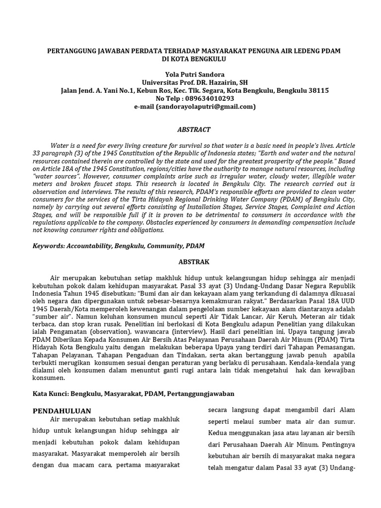 Jurnal - Yola Putri Sandora | PDF | Indonesia