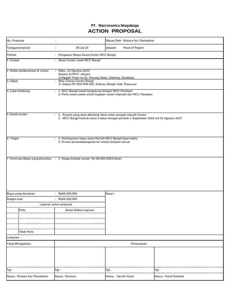 Proposal MCC Bangil | PDF