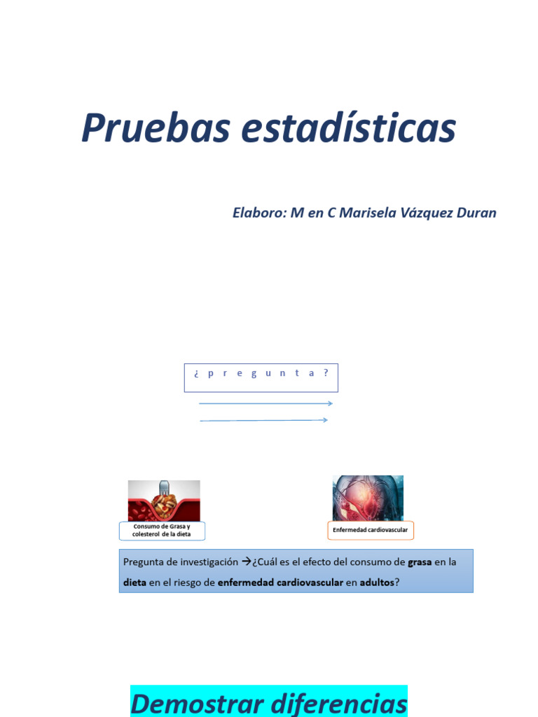 Pruebas Estadistica MVD - 01 de Agosto 2024 Clase 8 | PDF
