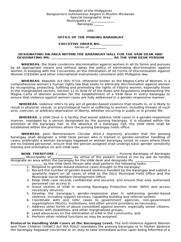 14-Revised-EO-VAW-Desk-and-Officer | PDF