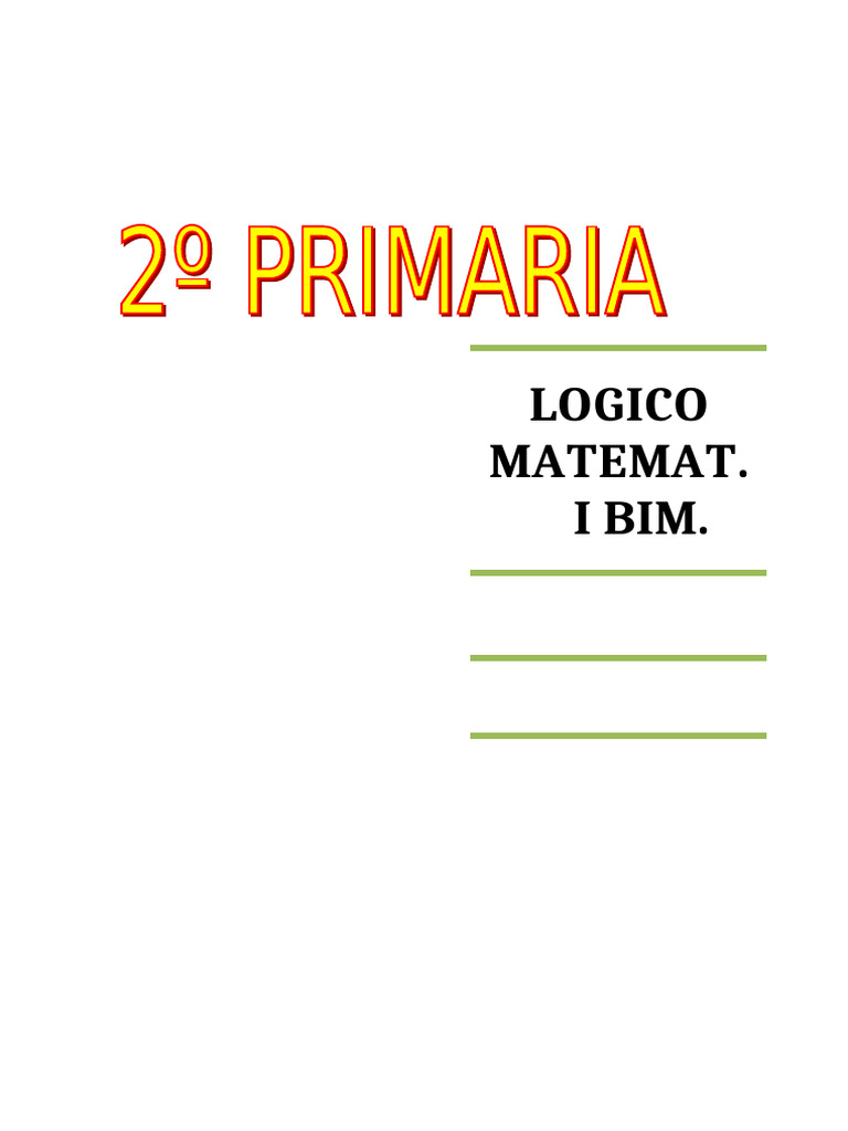 Log. Matemat. I Bim | PDF