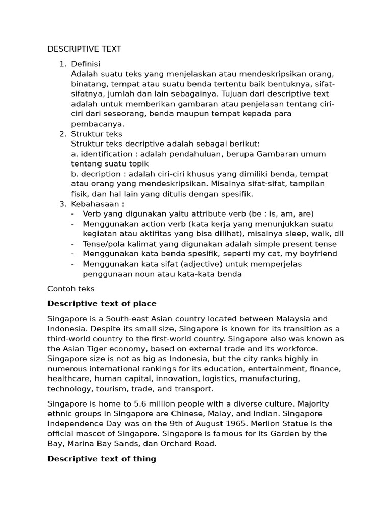 Descriptive Text | PDF