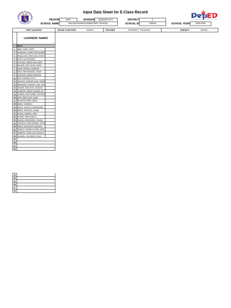 Grade 4-6 - 1 ST Quarter Mapeh-Banaba | PDF