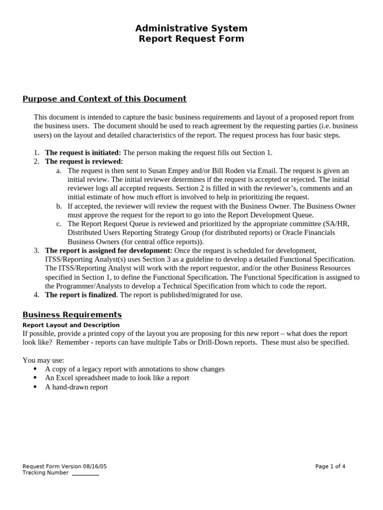 Office Admin Request Form Template | PDF