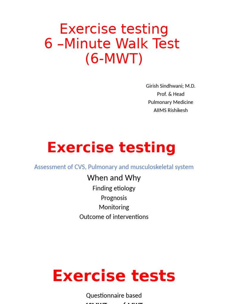 6MWT | PDF