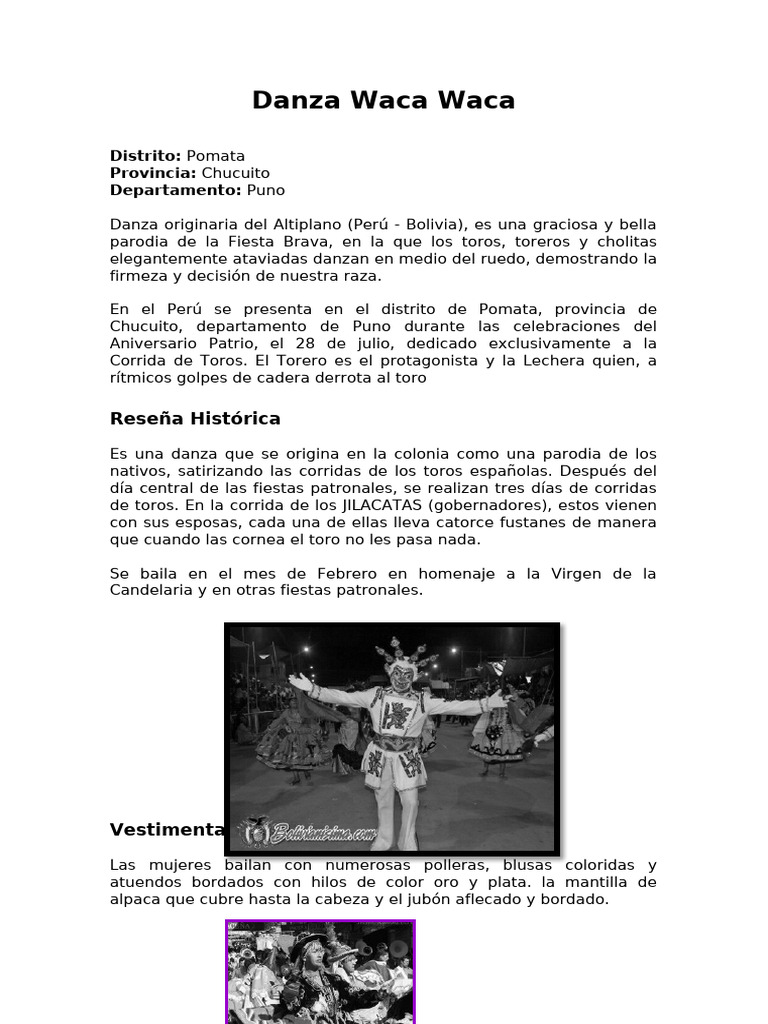 Danza Waca Waca 2 Pdf