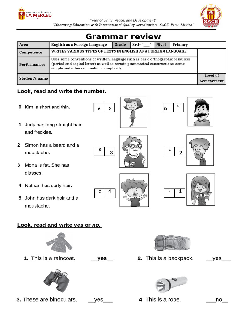 Grammar Test - Answers | PDF