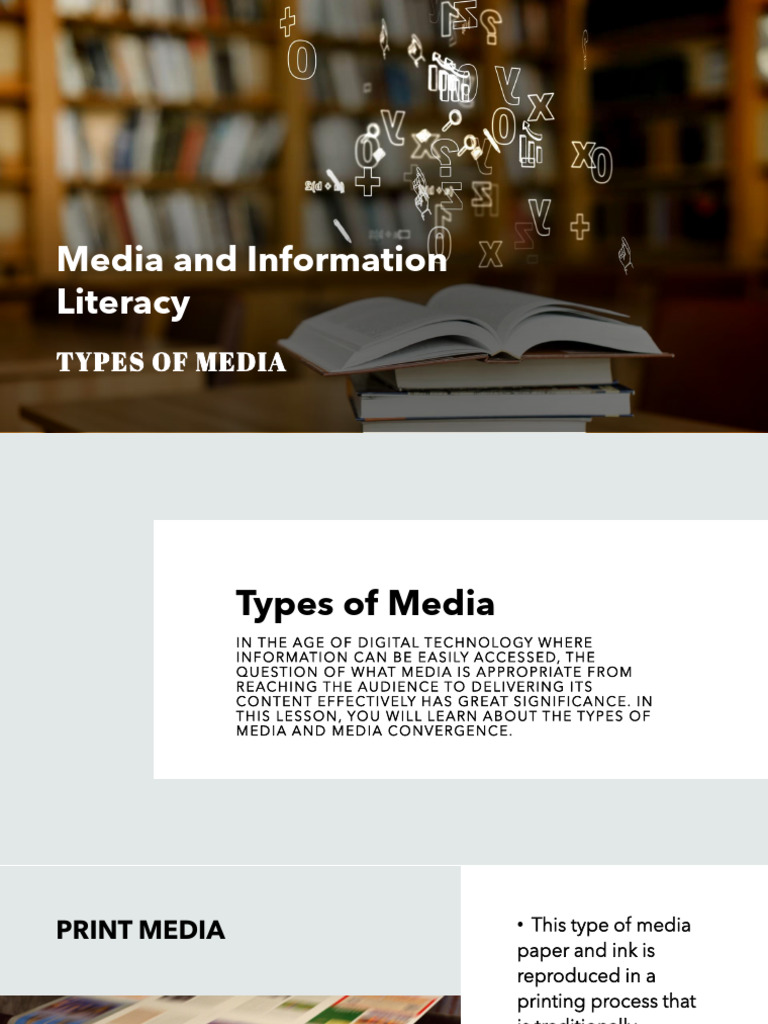 Week 3 Types of Media | PDF