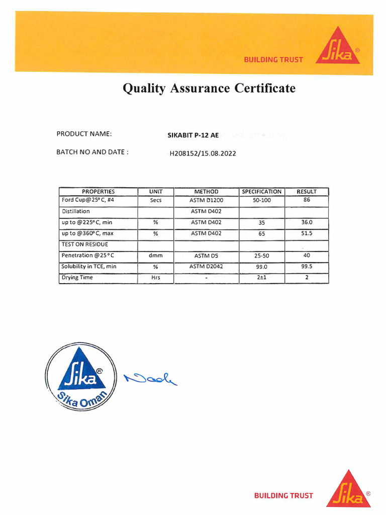 SikaBit P-12 - H208152 | PDF