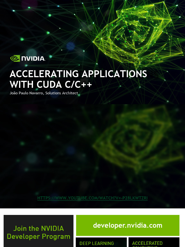 NVIDIA - JP - Accelerating Applications With CUDA - Bogota | PDF