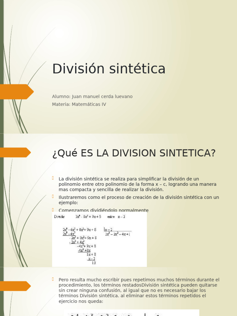 División Sintética | PDF