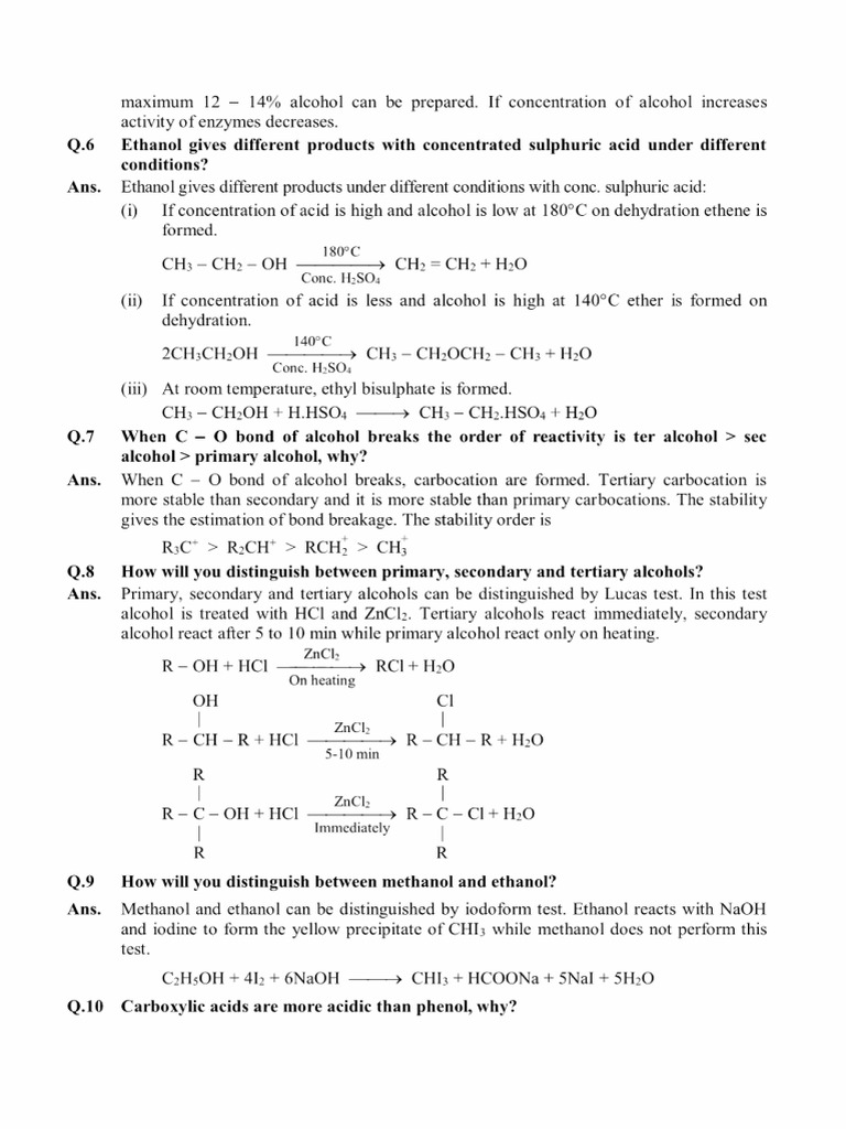 Chapter 11 Chemistry Notes | PDF