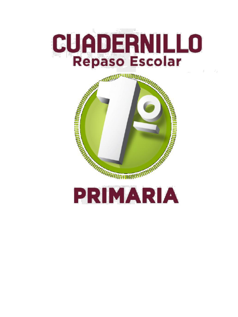 Cuadernillo de Repaso Primer Grado Elprofe20 | PDF