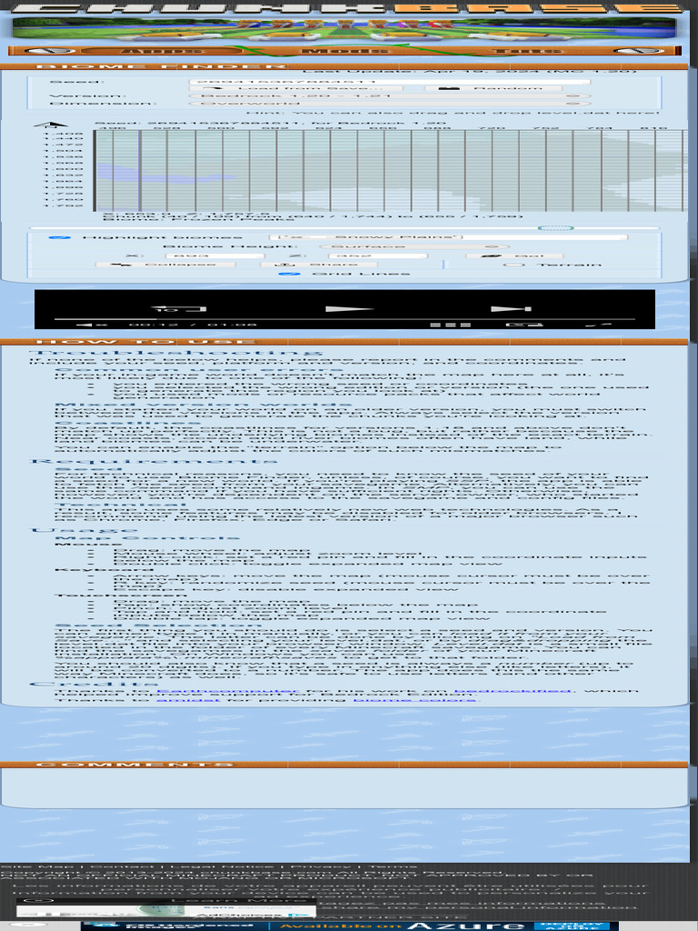 Biome Finder - Minecraft App | PDF