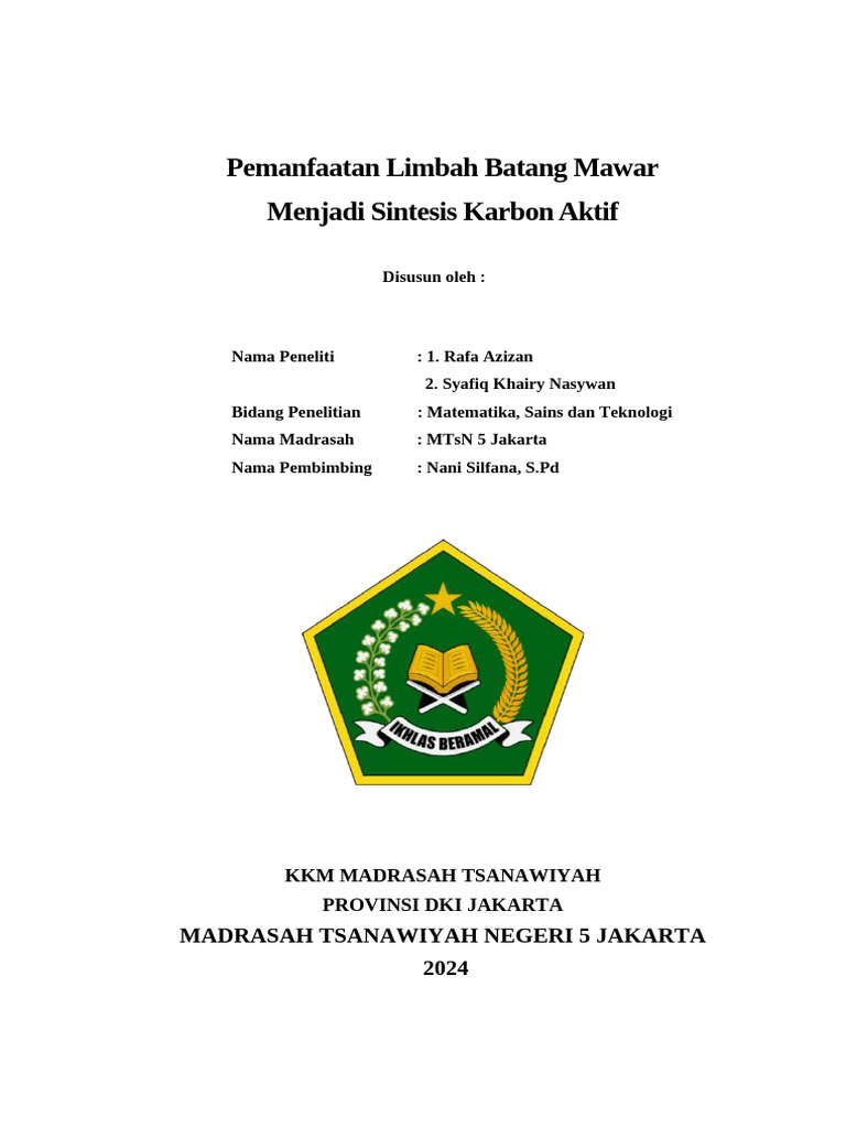 Proposal JMC Syafiq & Rafa Baru | PDF