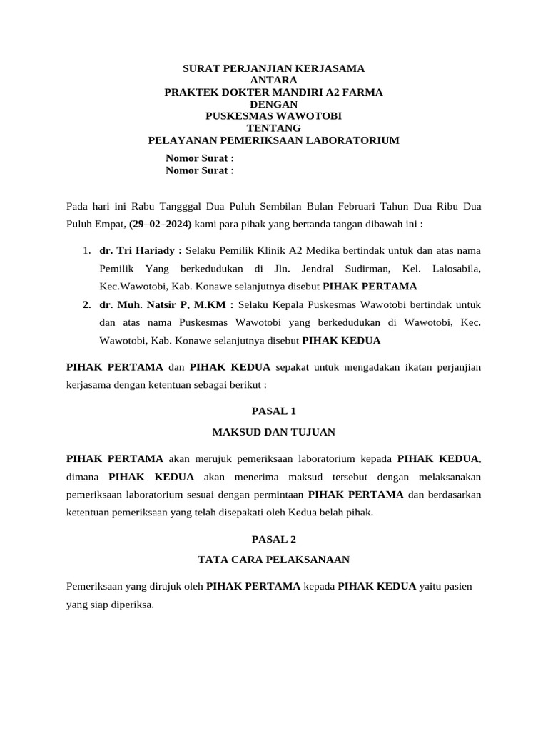Mou Laboratorium | PDF | Law
