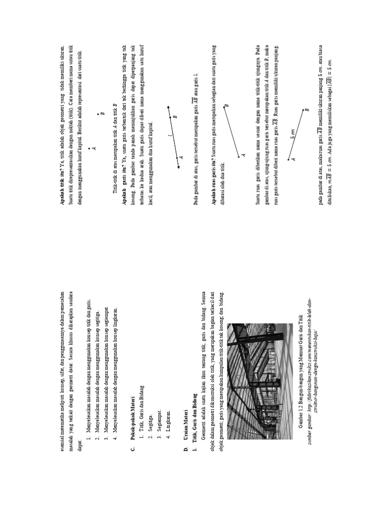 Kb 1 Matematika Modul 1 Geometri Pdf