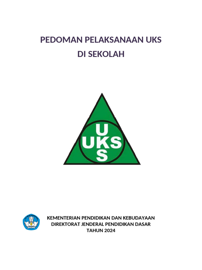 Pedoman Pelaksanaan Uks Di Sekolah Final 1 | PDF