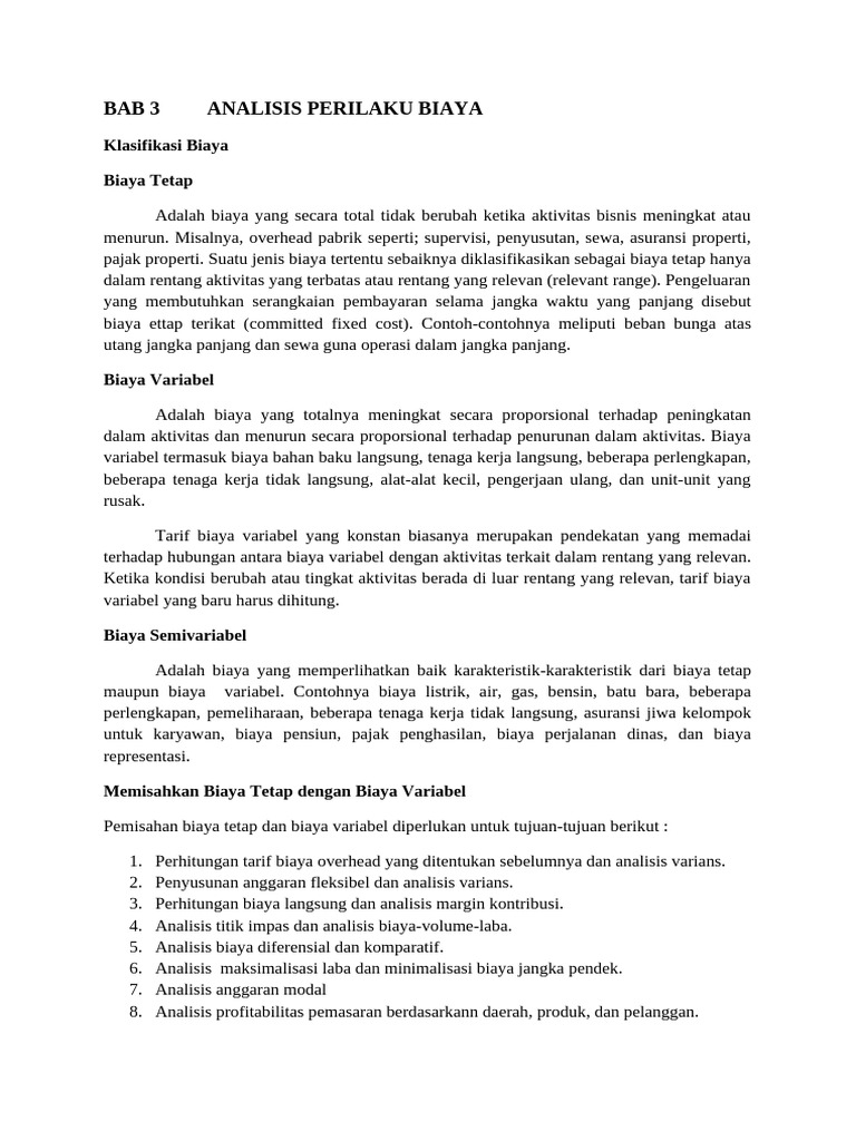 Bab 3-4 CBR Akuntansi Cost | PDF