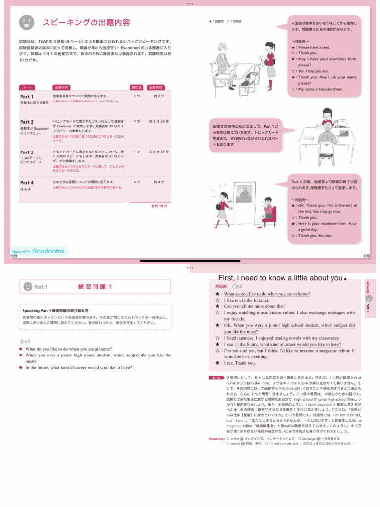 Teap Speaking Test | PDF