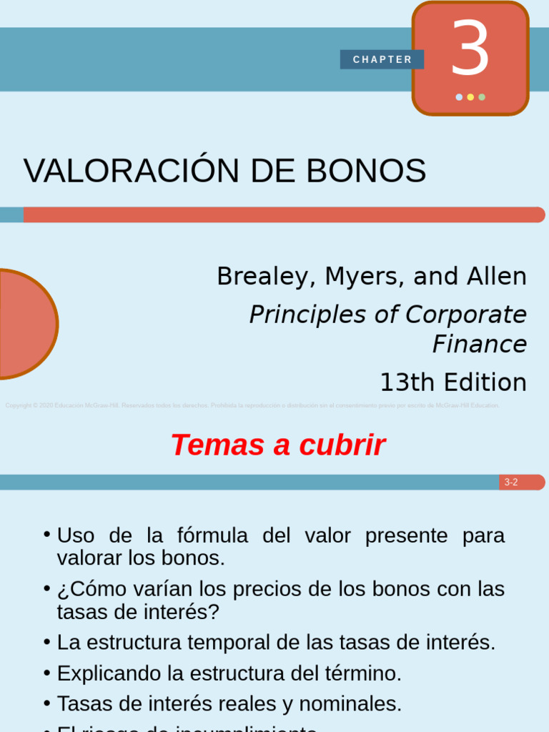 Tema 1 - Valoración de Bonos | PDF