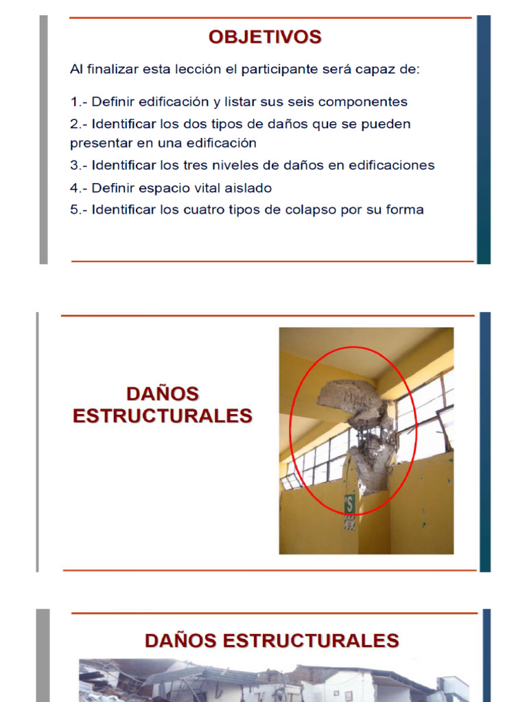 Daños Estructurales y Tipos de Colapsos | PDF