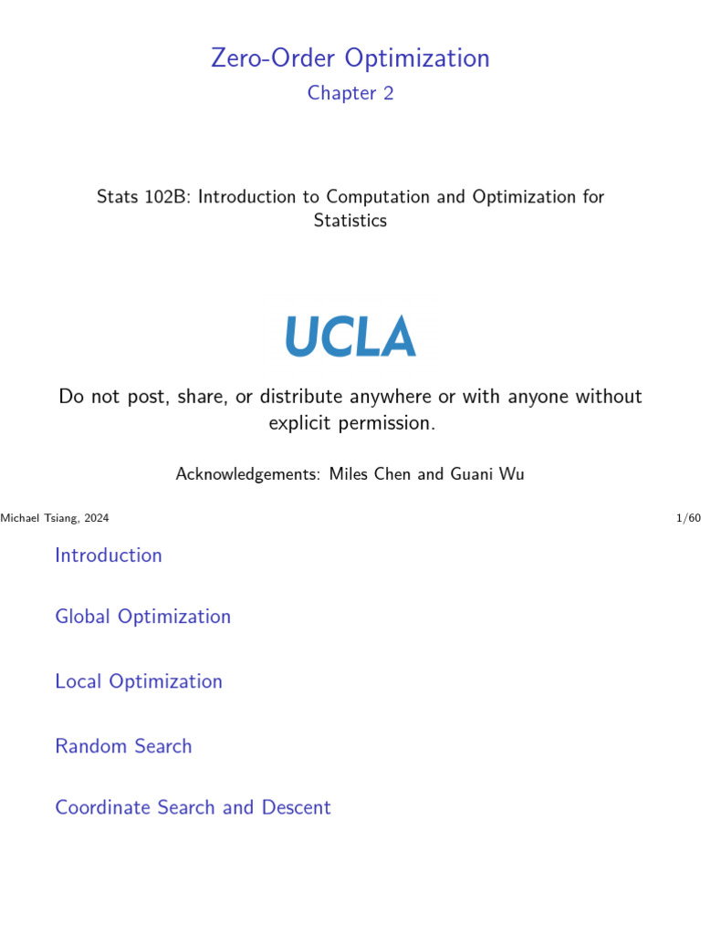 02-Zero-Order-Optimization | PDF
