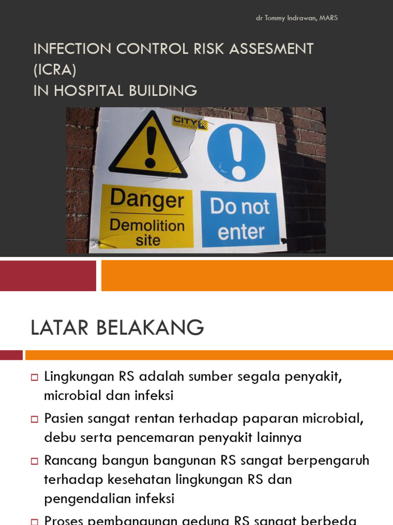 Infection Control Risk Assesment (Icra) | PDF