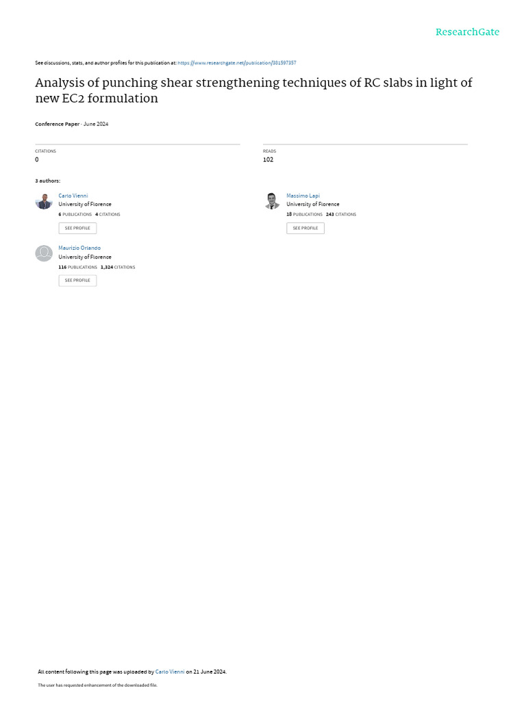 RC Slab Shear Strengthening Analysis | PDF | Fibre Reinforced Plastic ...