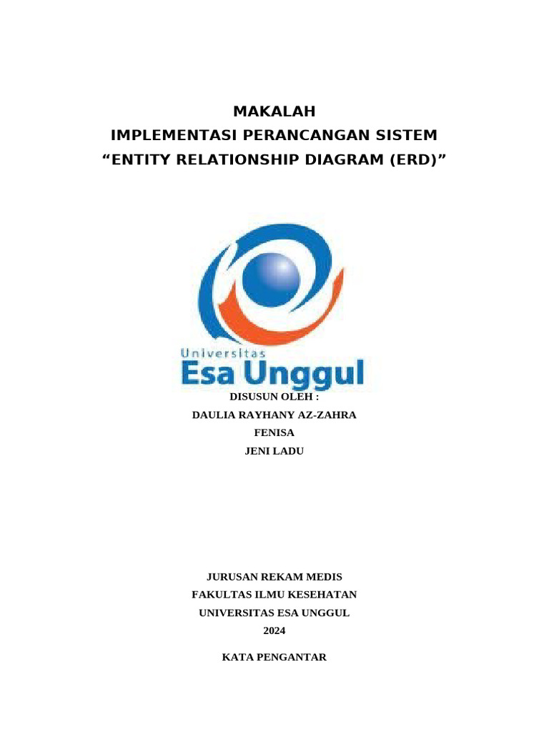 Makalah Erd Basis Data (Uas) | PDF