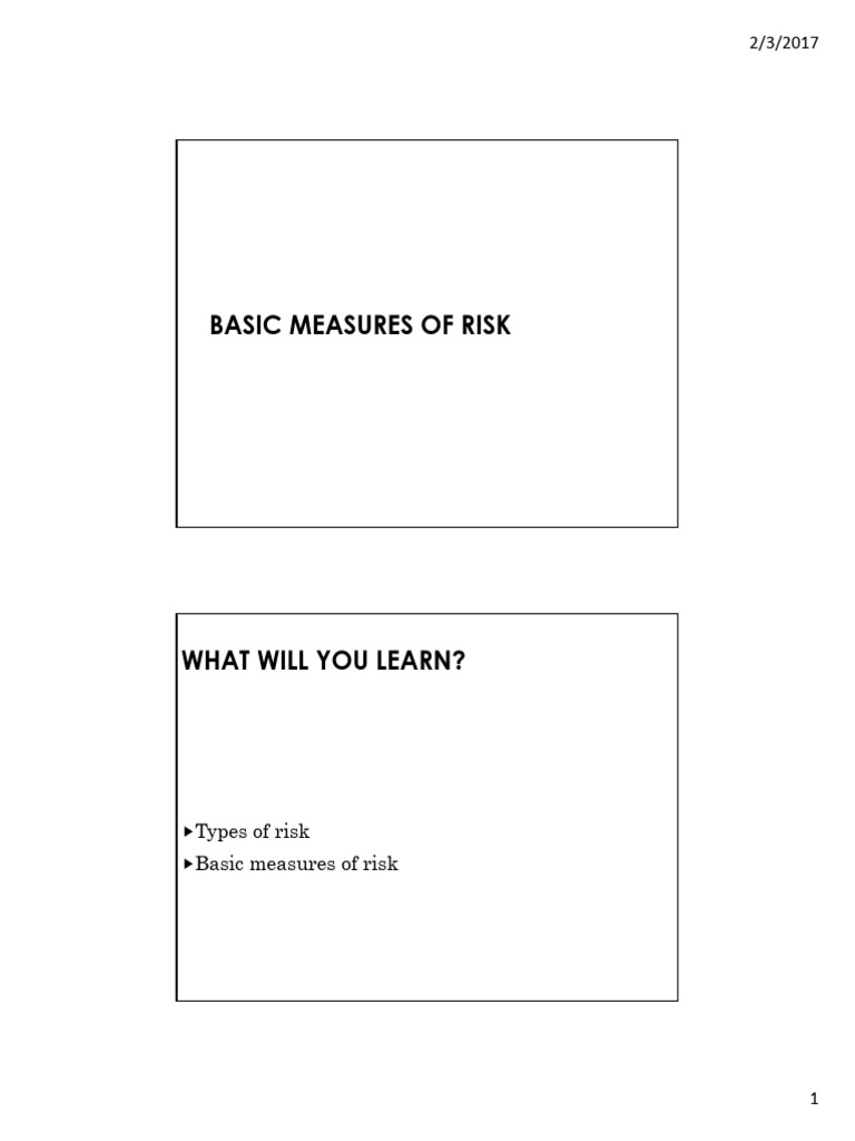 Revisiting Measures of Risk | PDF | Variance | Errors And Residuals