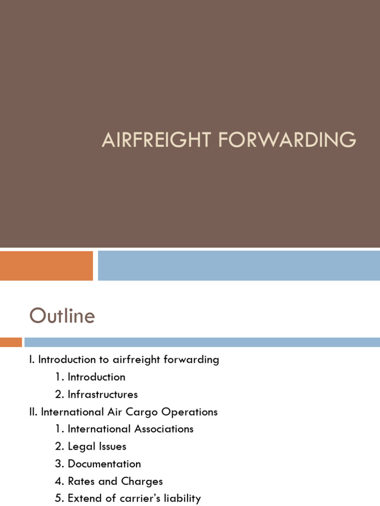 Chapter 3 - AirFreight Forwarding | PDF