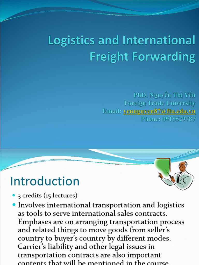 Chapter 1 - Introduction - Logistics | PDF