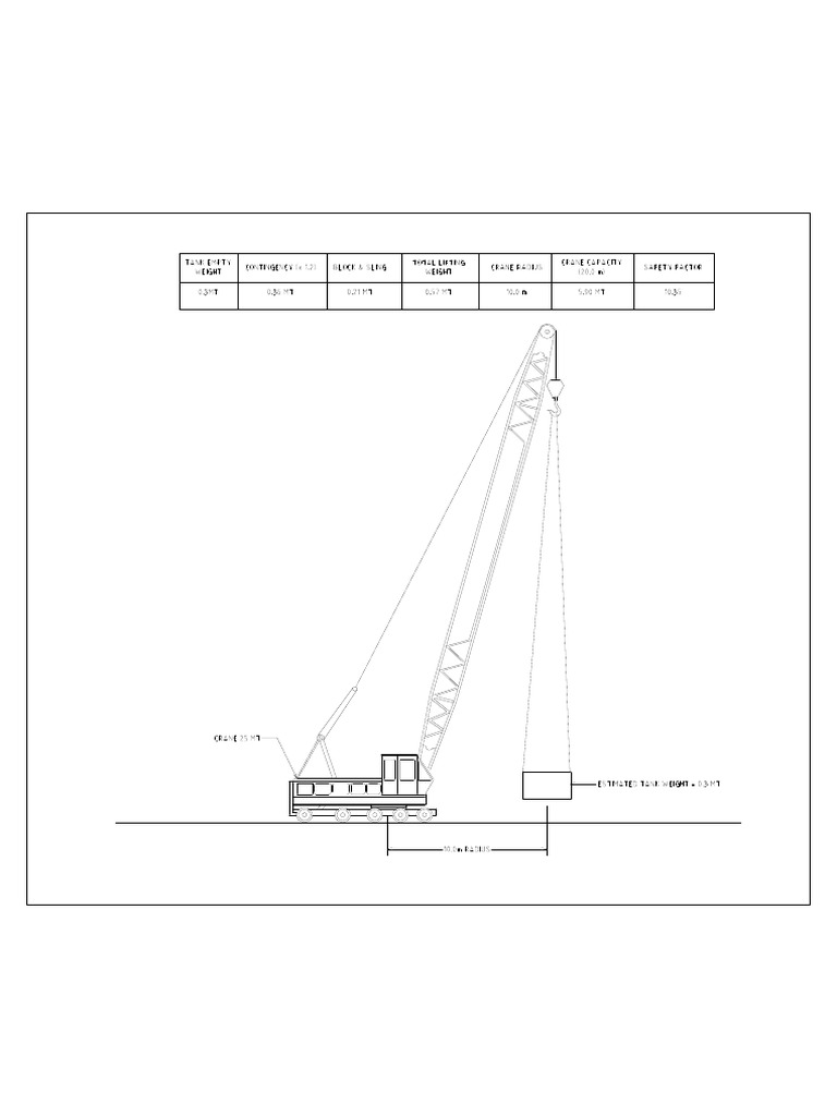 Lifting Plan Qp - Holding Tank | PDF