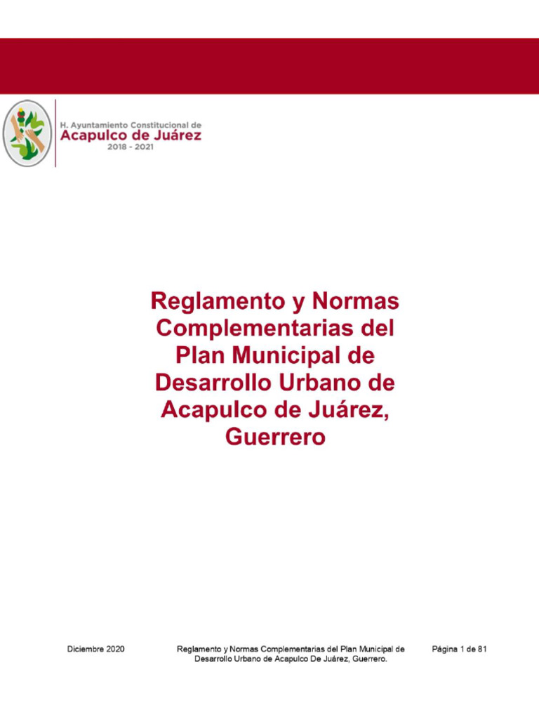 Reglamento y Normas Complementarias | PDF