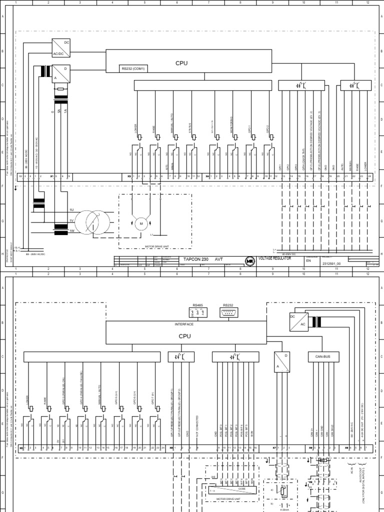 TAPCON® 230 AVT (Previous Generation) Circuit Diagram en | PDF