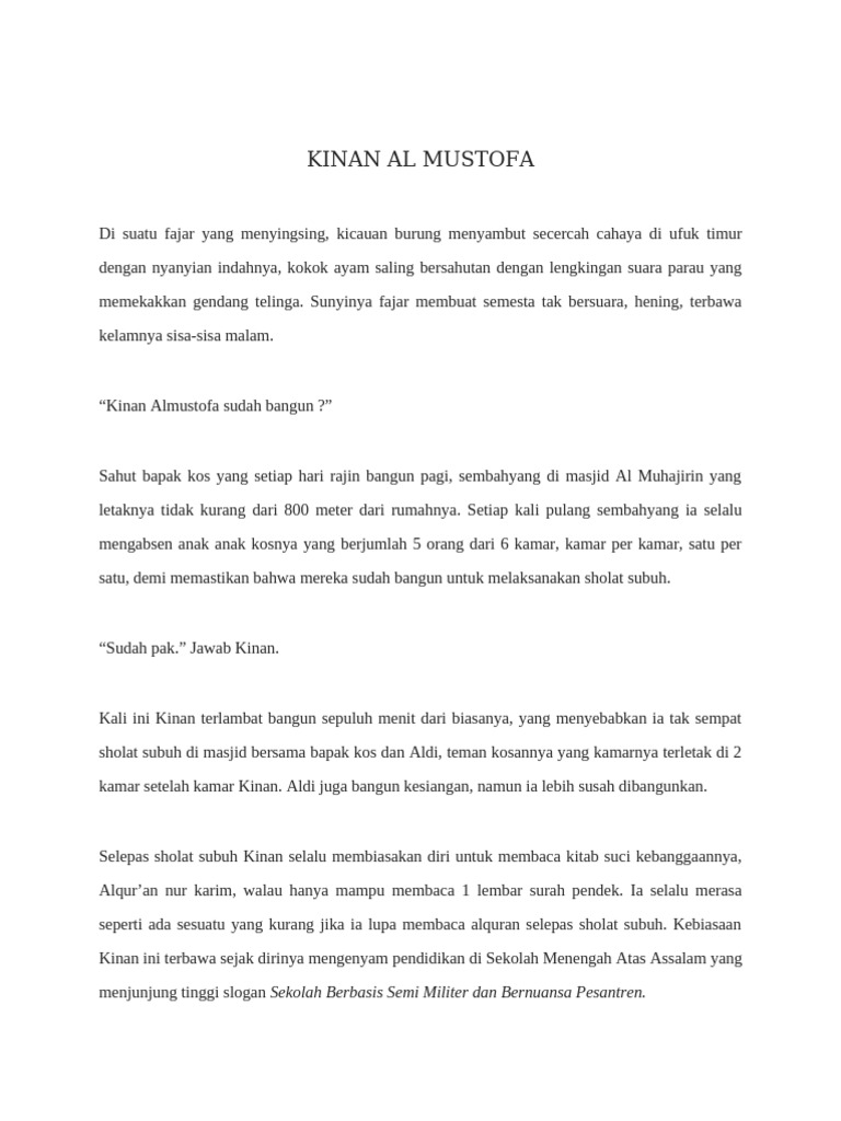 Kinan Al Mustofa | PDF