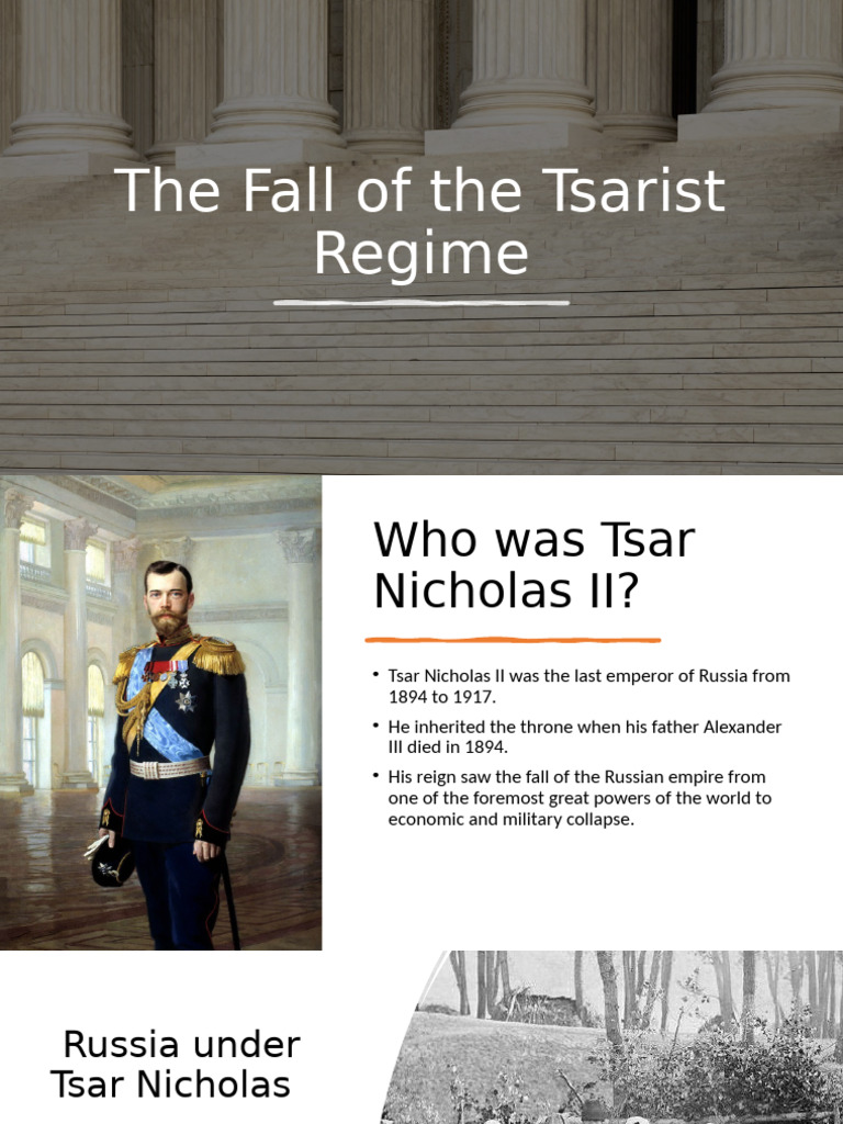 The Fall of The Tsarist Regime - History Exhibition | PDF