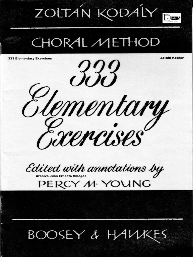 333 Elementary Exercises Zoltán KODÁLY | PDF