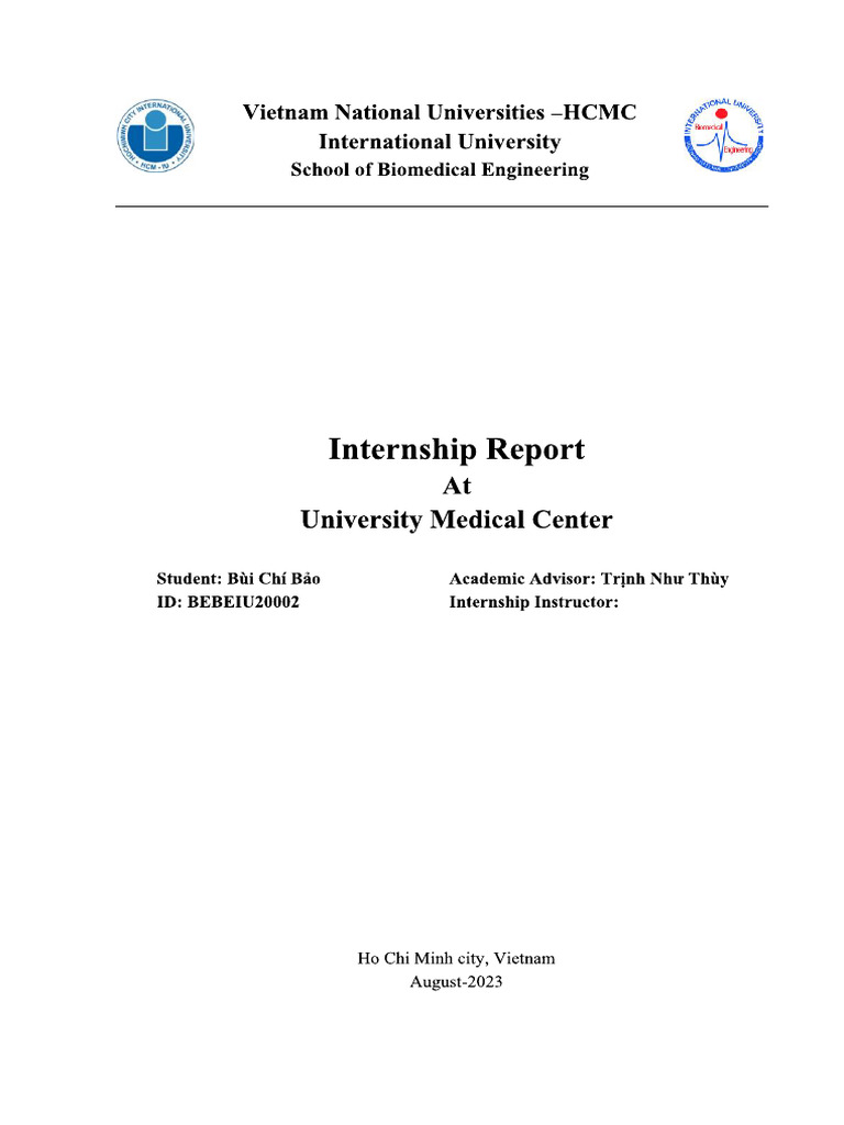 Bui Chi Bao Intership Report PDF | PDF