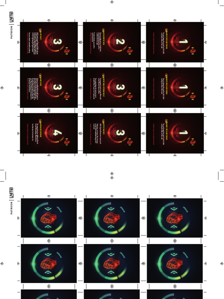 Adrenaline Cards Print File | PDF