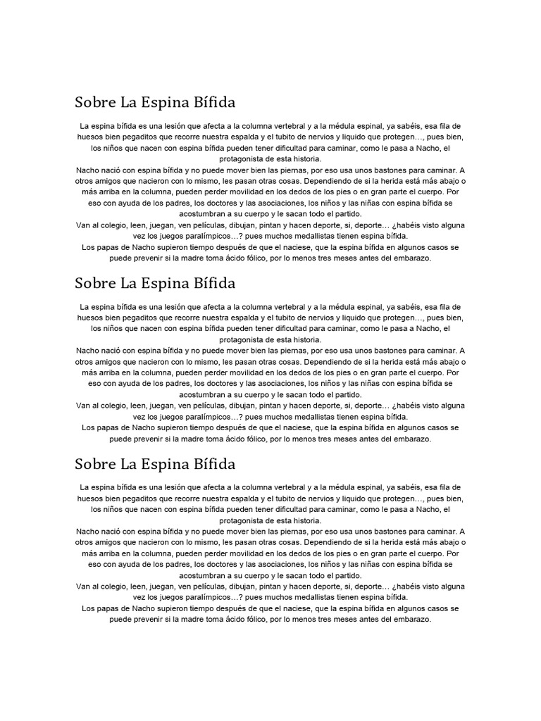 Espina Bifida | PDF